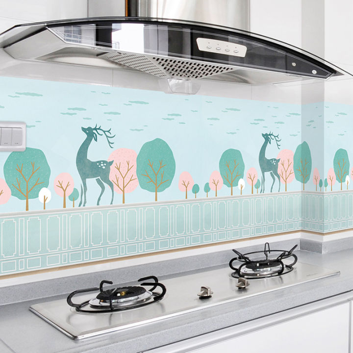 60cm x 5 meters Kitchen Wallpaper selfadhesive waterproof fireproof ...