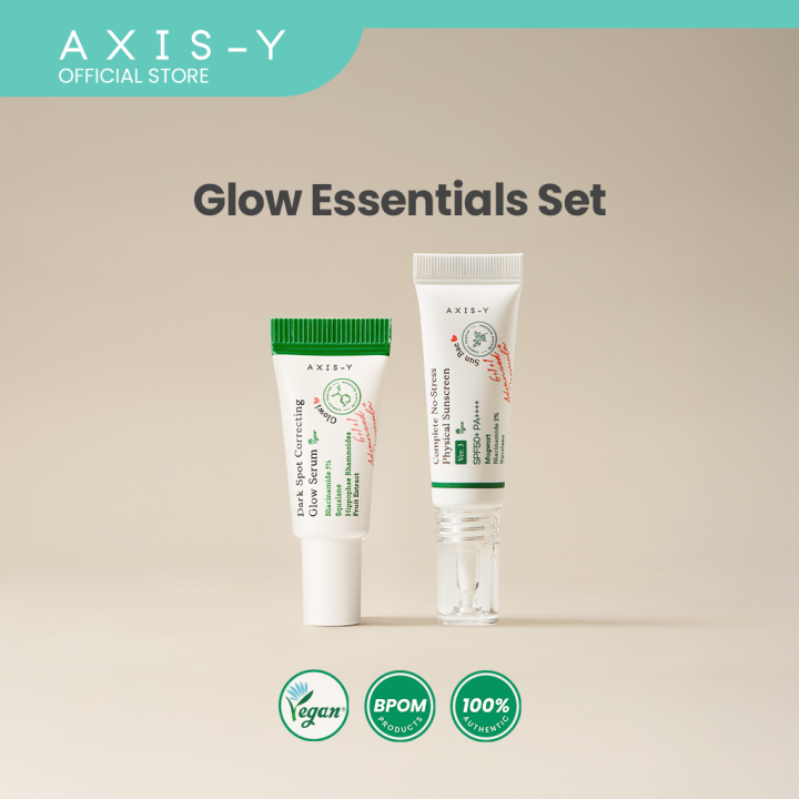 AXIS-Y Glow Essential Set (Dark Spot Correcting Glow Serum + Physical ...
