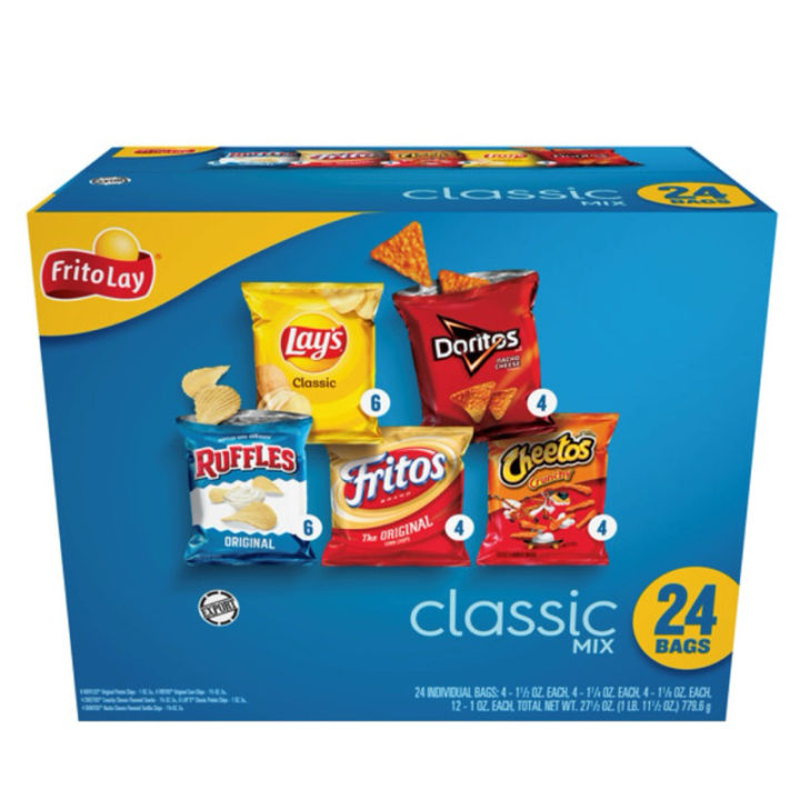 Frito Lay Snacks Classic Mix Chips Variety Pack (24packs) | Lazada PH