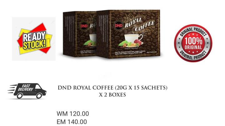 DND ROYAL COFFEE 2 KOTAK | Lazada
