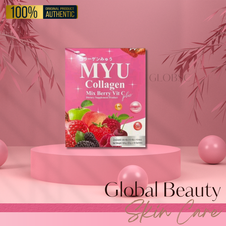 MYU Collagen Mix Berry Vit C+ (12g. x 10 Sachets) | Lazada PH
