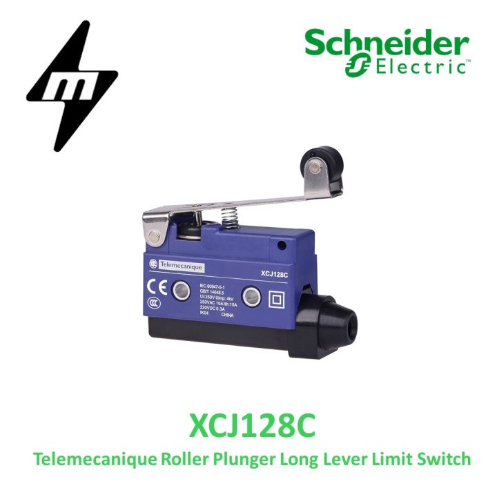 Schneider Electric XCJ128C Long flat lever, roller end plunger,OsiSense XC, Limit Switch | Lazada PH