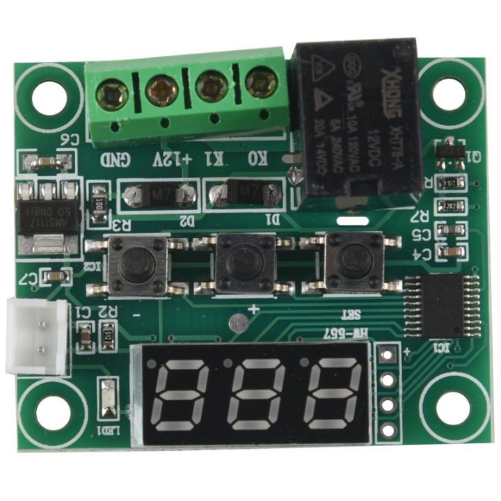 2x W1209 12V DC Digital Temperature Controller Board Mini Electronic ...