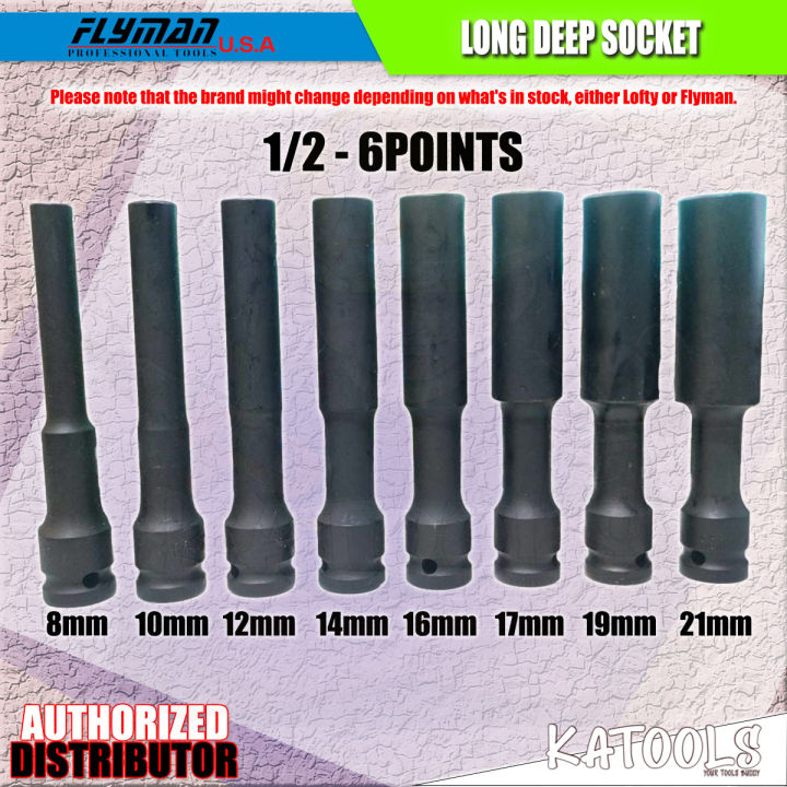 1 2 Inch Drive Long Deep Socket Universal Hex Socket Extended Sleeve