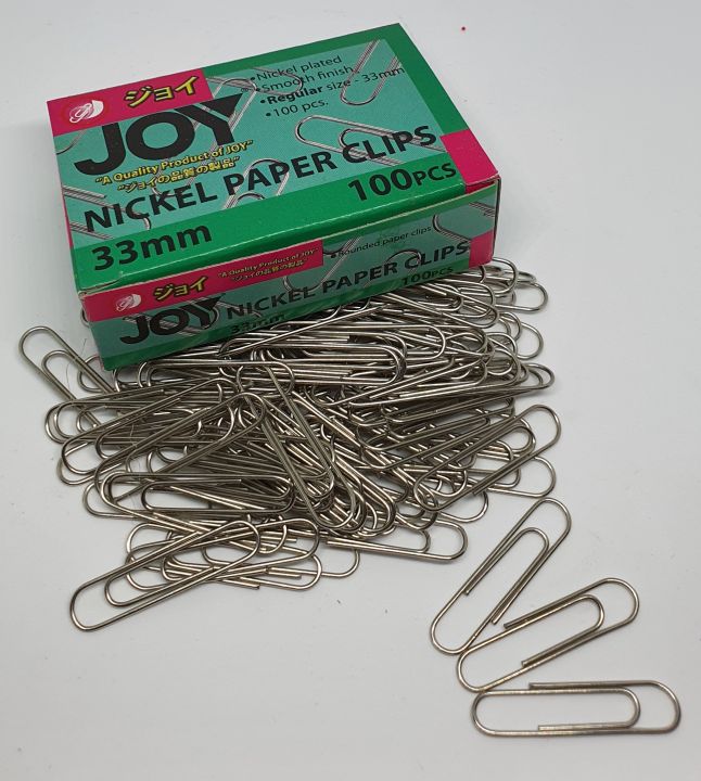 Joy Nickel 33mm Paper Clips (box) | Lazada PH