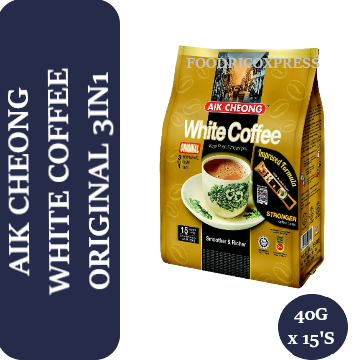 AIK CHEONG WHITE COFFEE 3IN1 40G x15's | Lazada