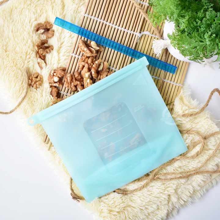 Silicon Ziplock Pouch 1 Liter Biru 1 Pcs | Lazada Indonesia