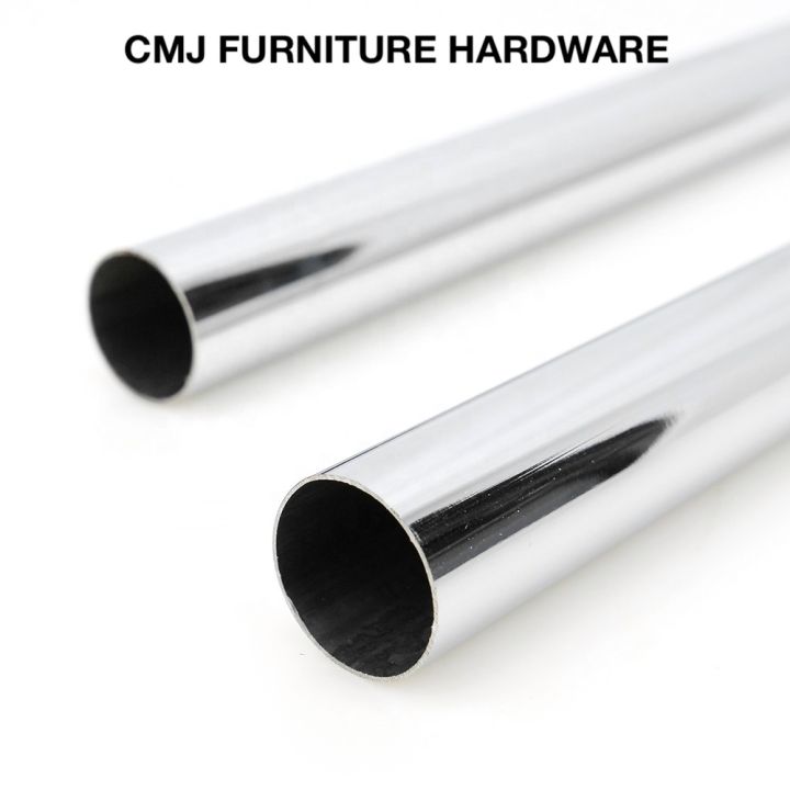 Multi Purpose High Quality Metal Chrome Pipe Rail for Wardrobe Closet ...