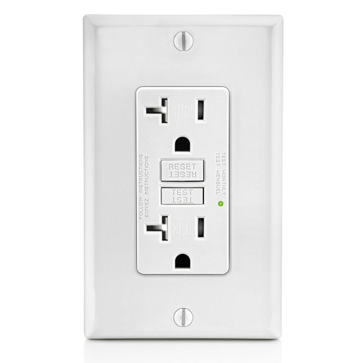 GFCI Outlet 20A, GFI Electrical Receptacle with LED Indicator, 20A ...