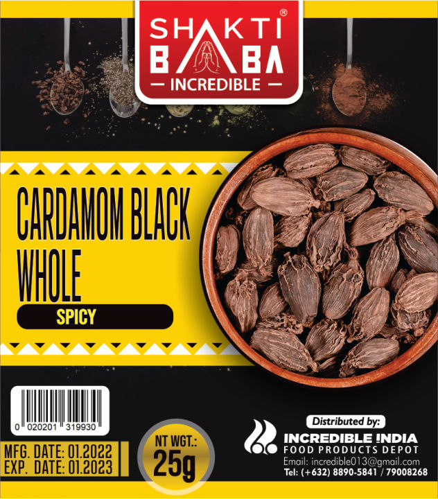 Shakti Baba Cardamom Black Whole 25g | Lazada PH