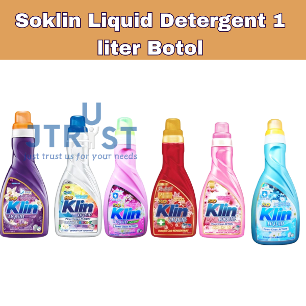 Soklin Liquid Detergent 1 liter Botol Pewangi Pakaian | Lazada Indonesia
