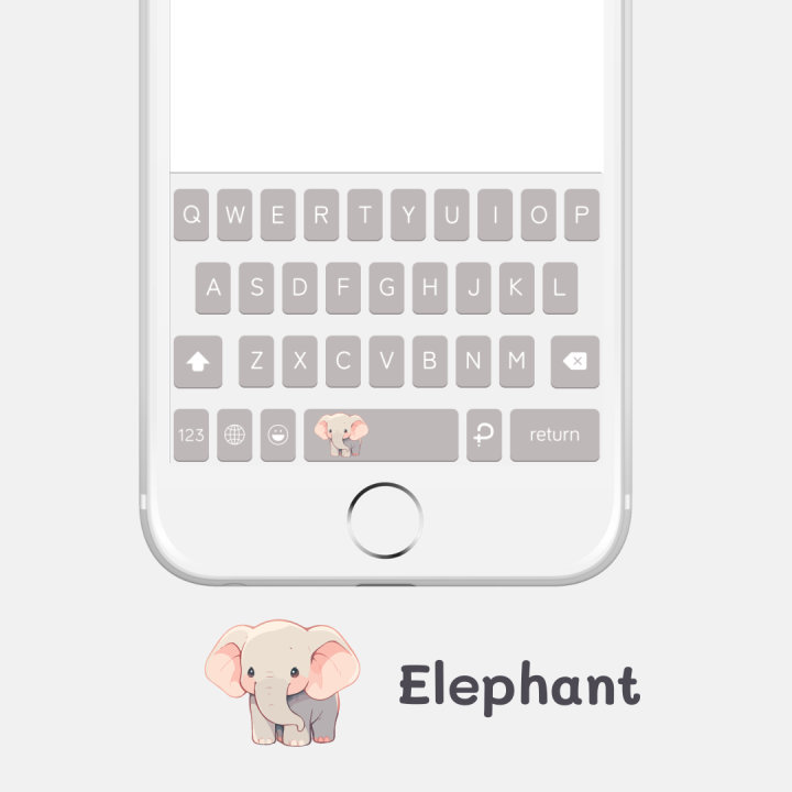 Elephant Keyboard Theme⎮(E-Voucher) for Pastel Keyboard App | Lazada.co.th