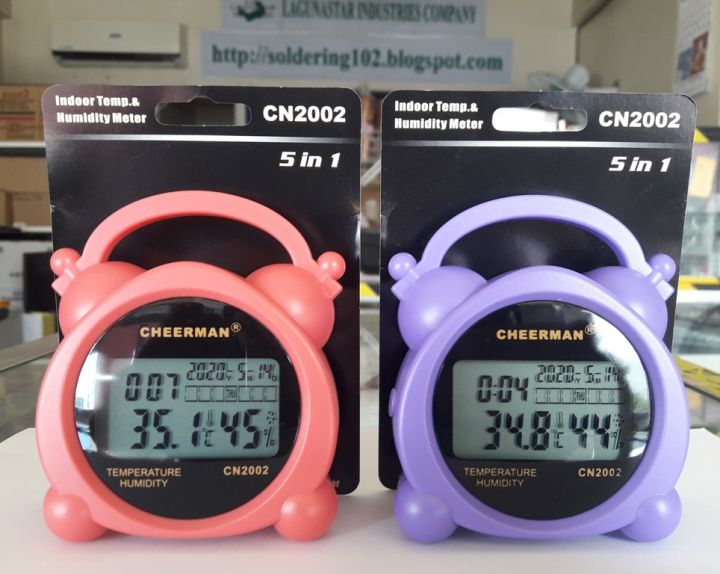 LOW COST Good Quality Clock Digital Thermohygrometer CHEERMAN CN2002 w/ certificate | Lazada PH