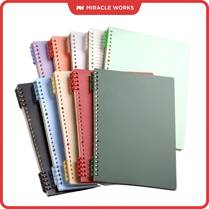A5/B5/A4 Refillable PP Binder Notebook 60 Sheets Loose Leaf 80 Grams ...
