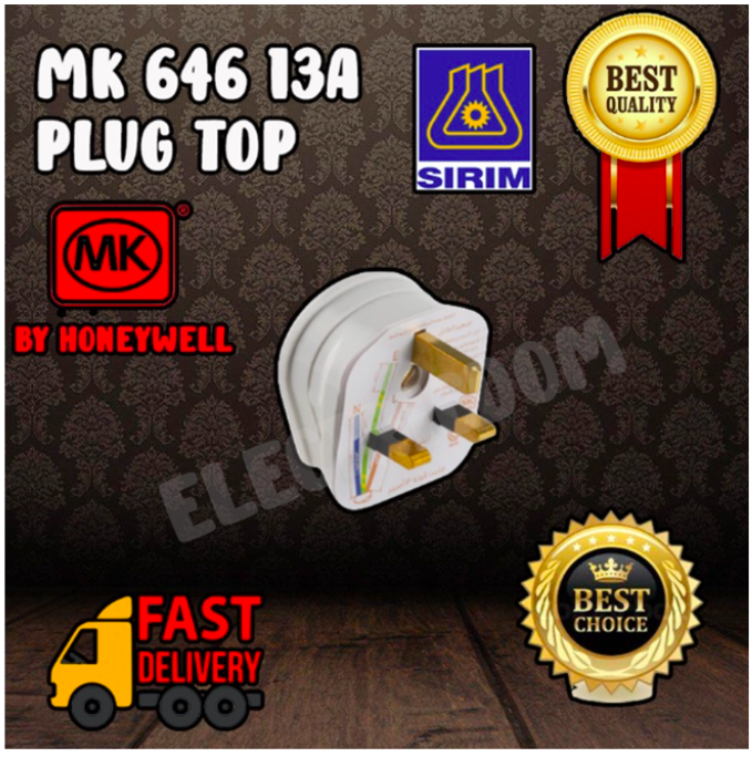 MK 13A PLUG TOP 646 Heavy Duty (BAKELITE) SIRIM , UMS PT130 13A Plug ...