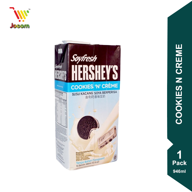 Hersheys Soyfresh Cookies N Crème Flavoured Soya Milk 946ml | Lazada
