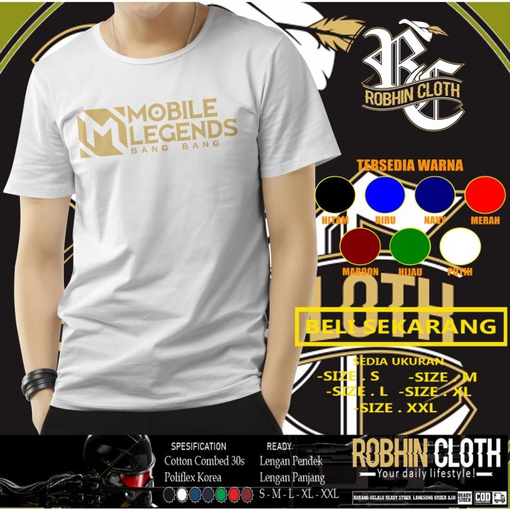 Kaos Baju Mobile Legends Logo Baju Game | Lazada Indonesia