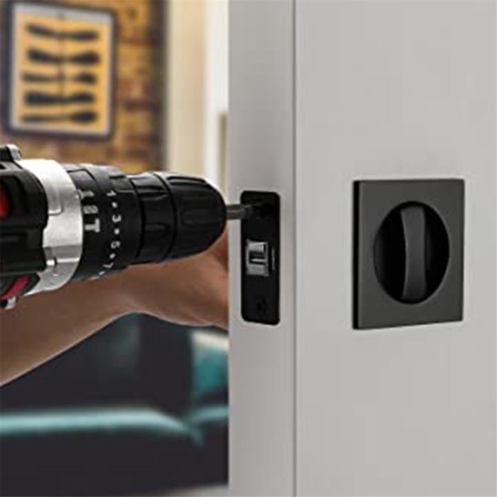 Sliding Pocket Door Lock Embedded Hidden Translation Wooden Door Lock ...