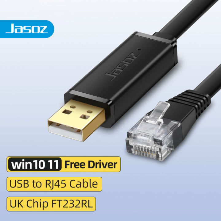 Jasoz USB M to RJ45 Console Cable Cat6 Ethernet Cable Console สำหรับ ...