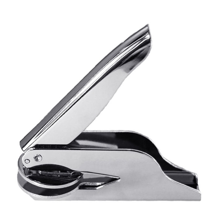 DIY Embosser Seal Stamp Hand-Held Stainless Steel Logo Library ...