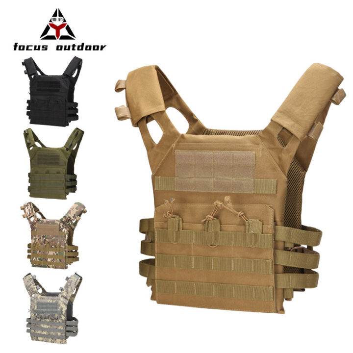 【เรือจากประเทศไทย/COD】กีฬากลางแจ้ง CS Multi-Functional Combat Bulletproof Molle Vest Jpc เสื้อ ...