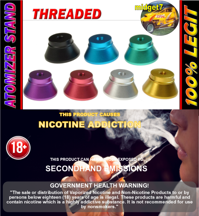 510 Atomizer Tank Stand Anodized w/threads | Lazada PH