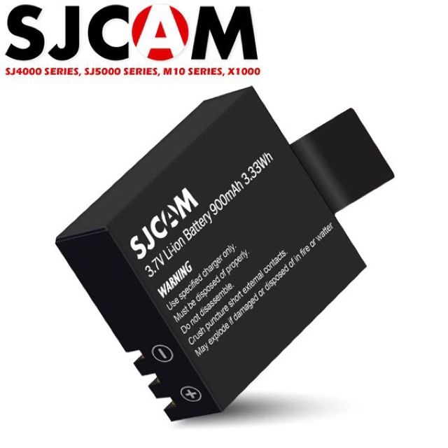 ELECTROHUB 900mAh SJCAM Rechargeable Battery for HD Action Camera. 4K ...