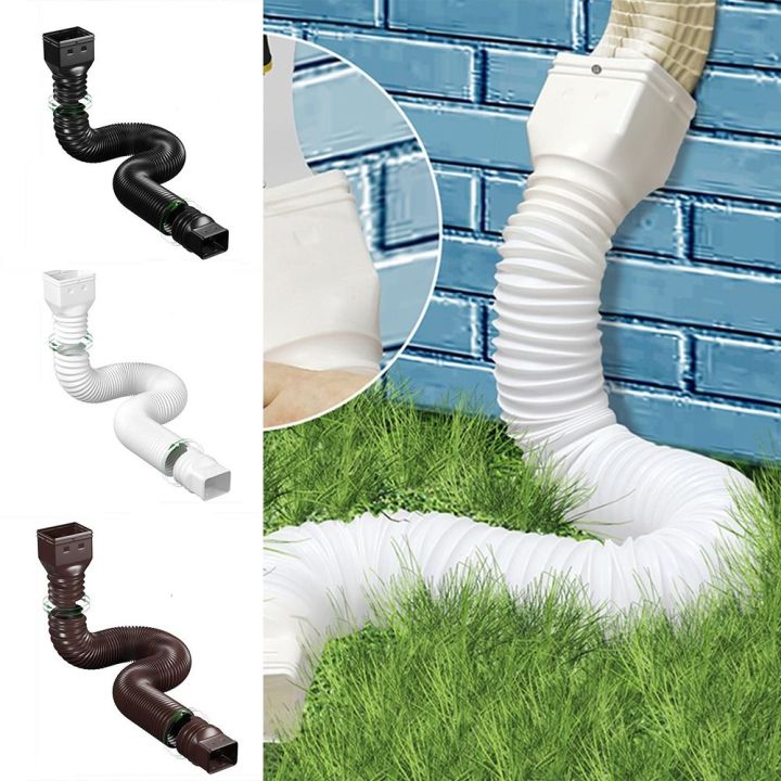 Long Downspout Extensions Brown Downspout Extension Flexible Vinyl ...