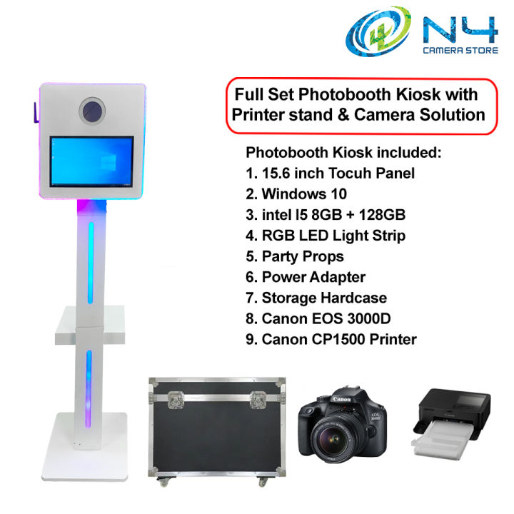 Camera Mirror Photo Booth 15.6inch Touch Screen Selfie Portable ...