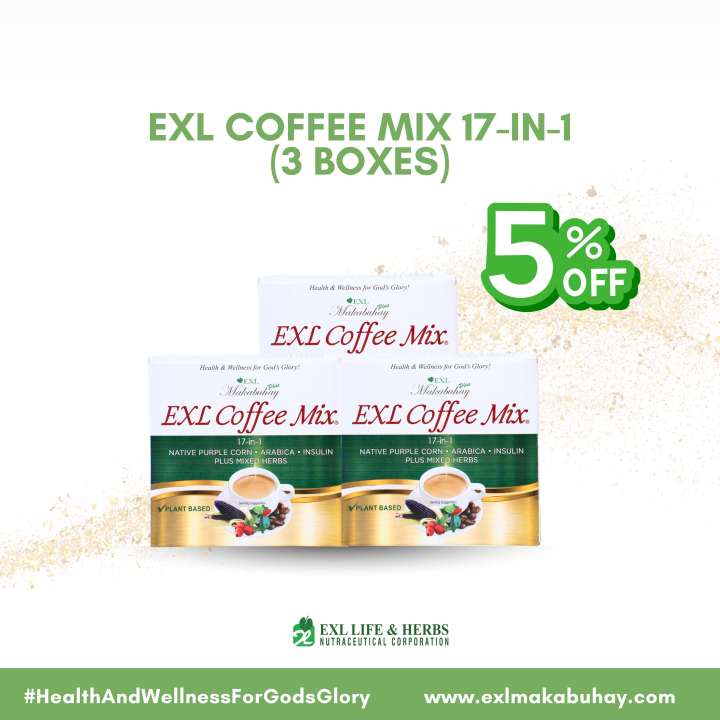 (BUNDLE) 3 BOXES EXL COFFEE MIX 17-IN-1 | Lazada PH