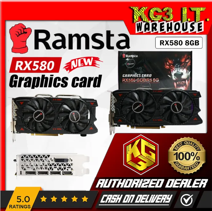 RAMSTA RX580 GDDR5 8GB 256 BIT | Lazada PH