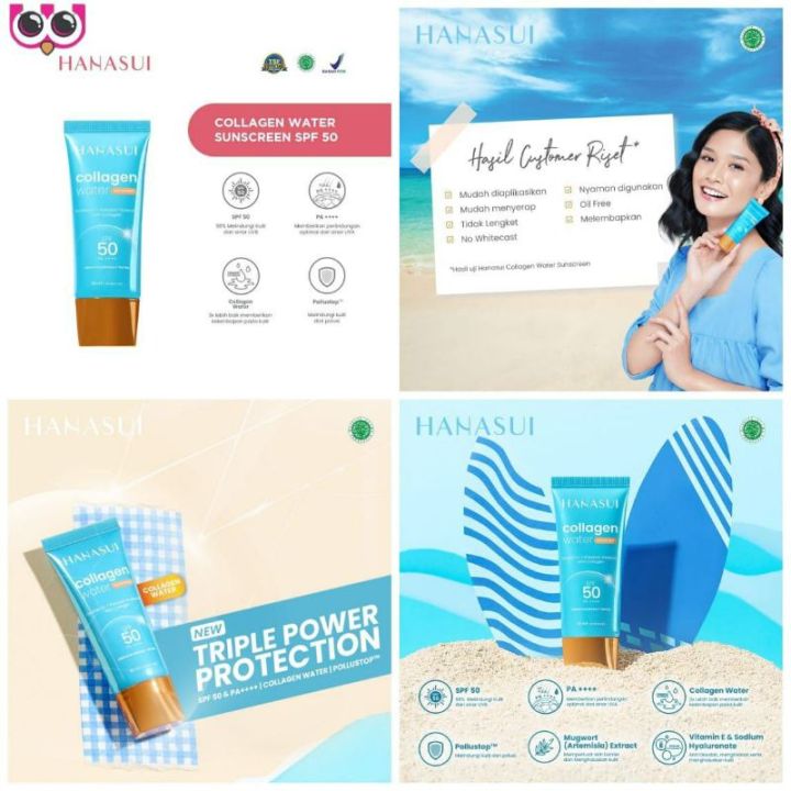 HANASUI COLLAGEN WATER SUNSCREEN SPF 50 PA++++ | Lazada Indonesia