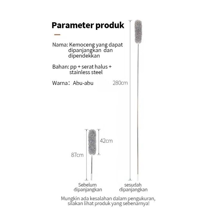 Kemoceng Tarik Tekuk Pembersih Debu/Kemoceng Microfibeber Panjang ...