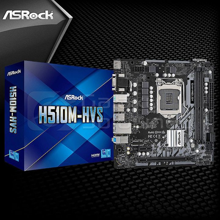 Asrock H510M-HVS Intel LGA1200 H510 DDR4 Motherboard Rocket Lake ...