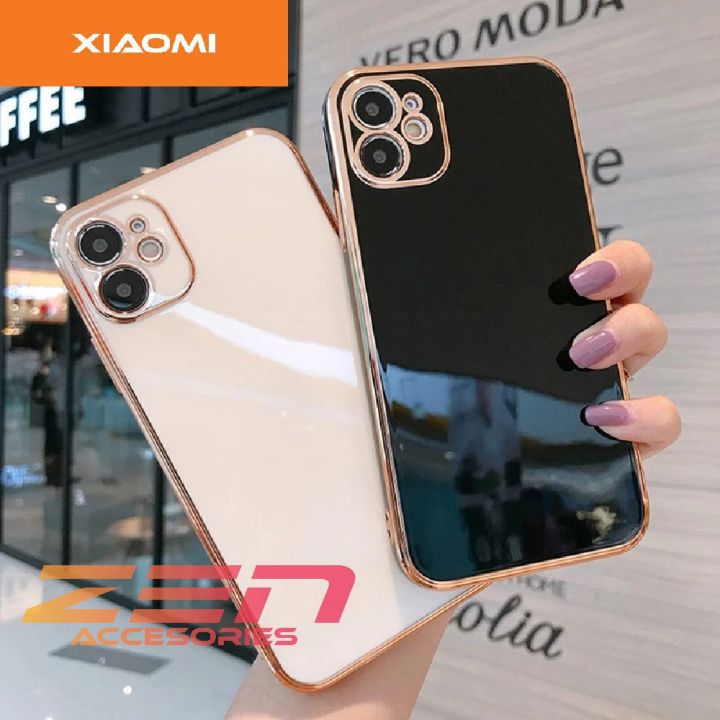 Full Gold Lens Cover Case For Xiaomi Redmi A1 A2 13c 12c 10c 9a 9c 8 7a