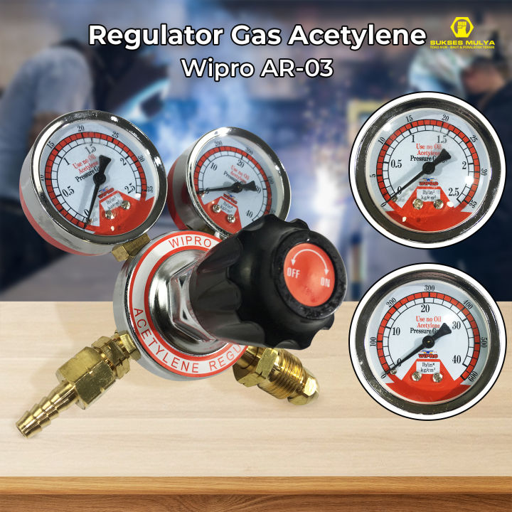 Regulator Acetylene WIPRO AR-03 Regulator Las Asetilin Acetilin Las ...