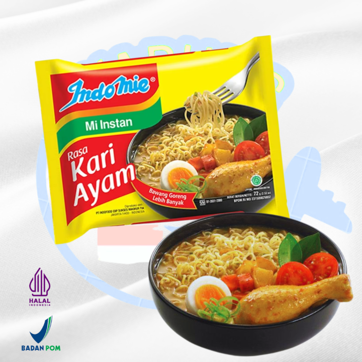 Indofood Indomie Kari Ayam 72g Indonesian Halal Instant Noodles Soup ...