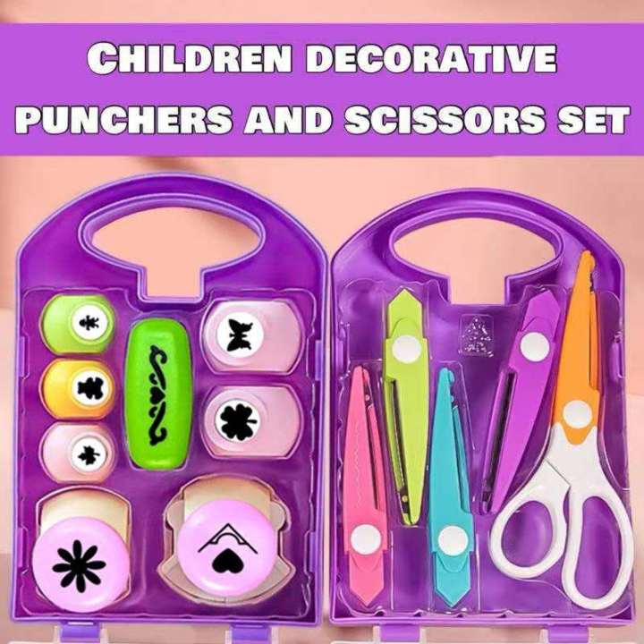 Embossing Tool And 5 In 1 Detachable Lace Scissors Set Lazada Ph