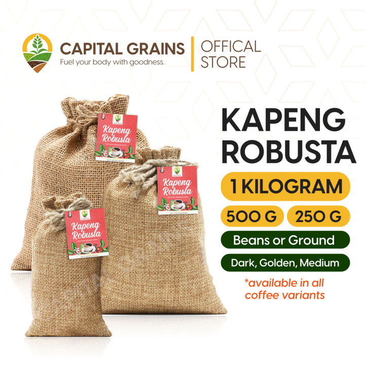 [CG] 1 KG/500G/250G Kapeng Robusta Coffee in Jute Sack or Burlap Native ...
