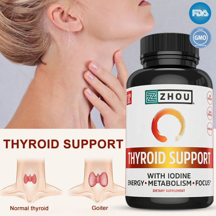 Thyroid Support Complex na may Iodine - Energy, Metabolism at Focus ...
