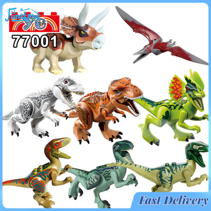 FunsLane Dinosaur Toys Jurassic World Dinosaur Building Block Assembled ...