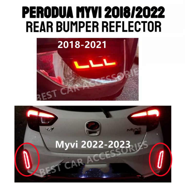 Perodua Myvi 2018-2025 Rear LED Bumper Lamp 1set 2pcs | Lazada