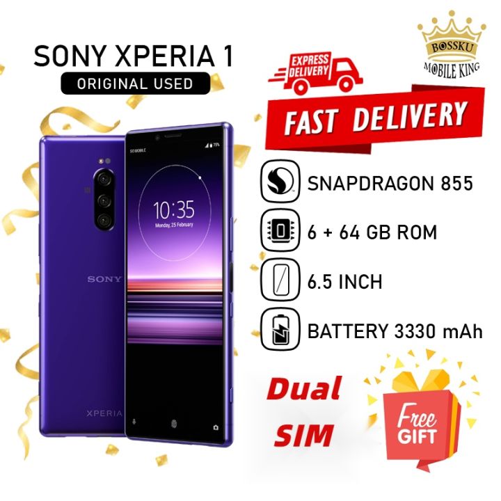 [READY STOCK] Sony xperia 1 RAM 6GB + 64GB/128GB SNAPDRAGON 855 6.5" INCH OLED Used Condition 95 ...