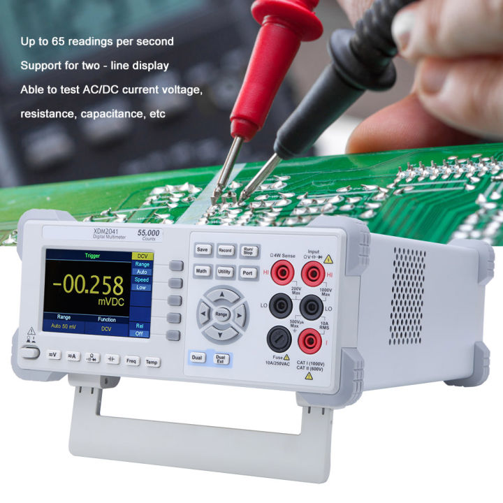 OWON XDM2041 Digital Multimeter AC DC Current Voltage 3.7in Screen True RMS 55000 Counts Two ...