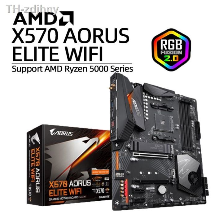 【hot】№☃ X570 AORUS ELITE WIFI DDR4 Socket AM4 Motherboard Gamer Placa ...