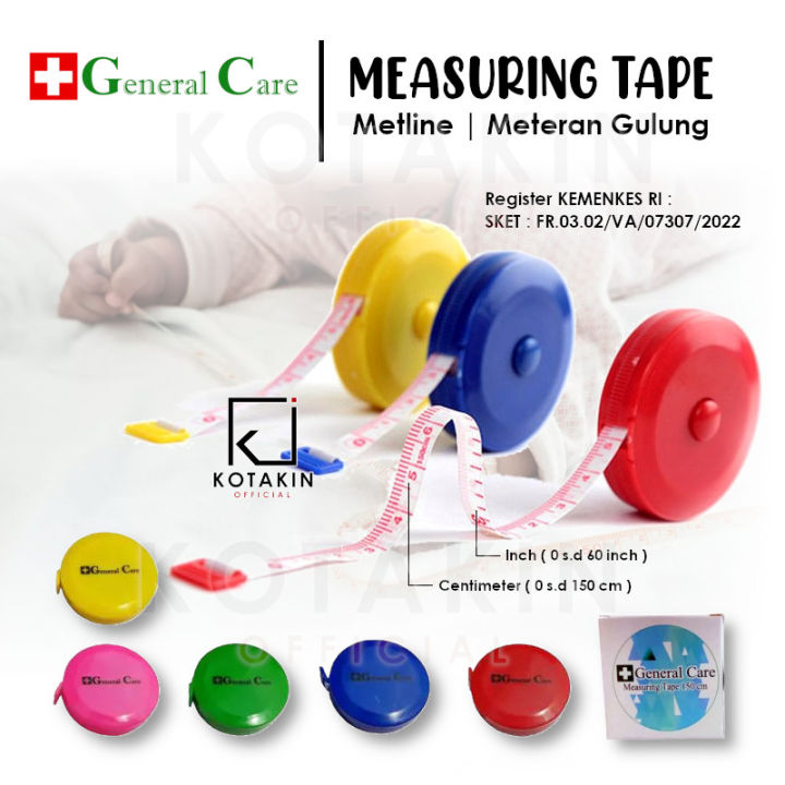 Meteran Gulung General Care GC - Medline 150cm ( Meteran Tarik Pita ...