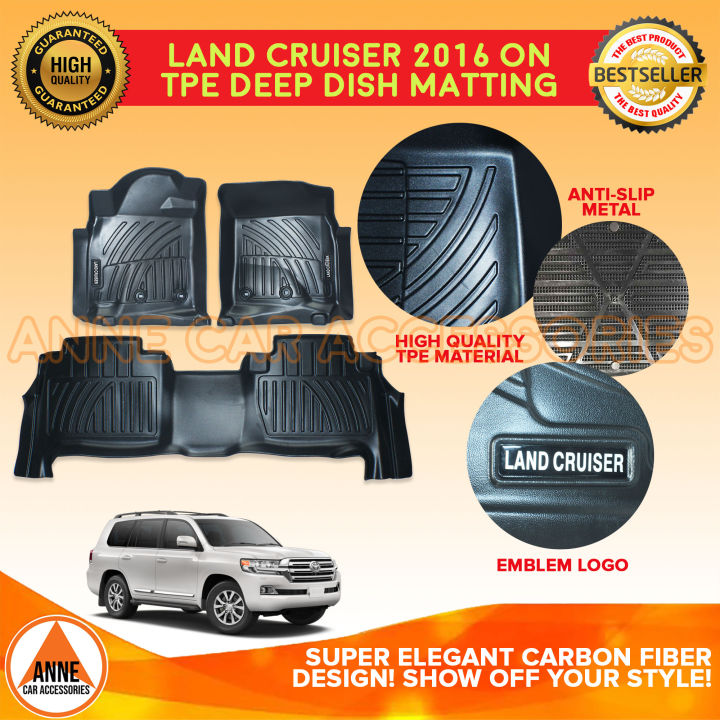 TPE Deep Dish for Toyota Land Cruiser 2016 2017 2018 2019 2020 2021 ...