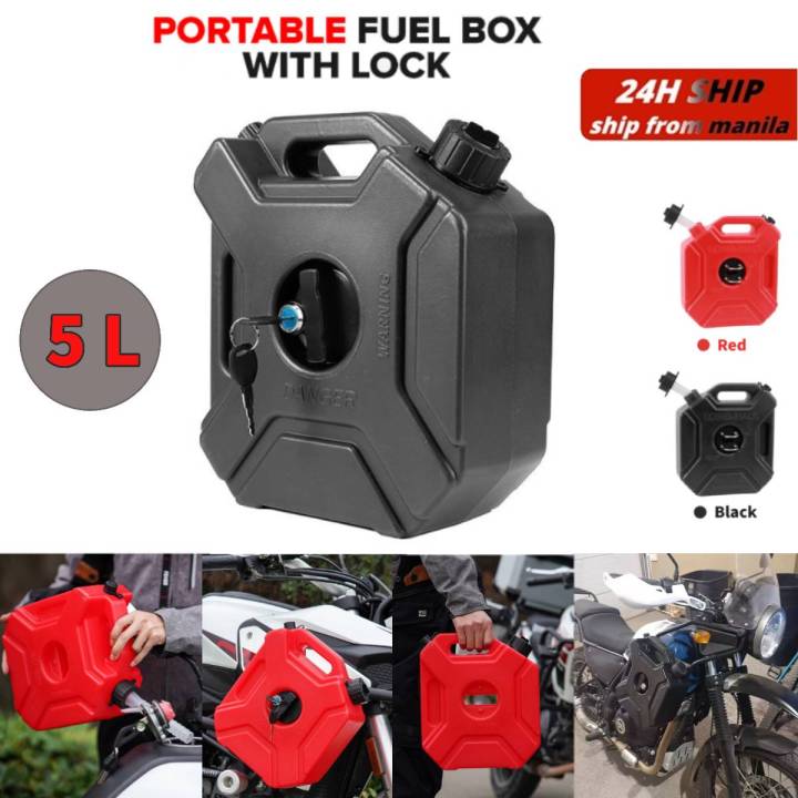 Portable Universal Fuel Box 5L Oil Tank Container Backup / Spare Fuel ...