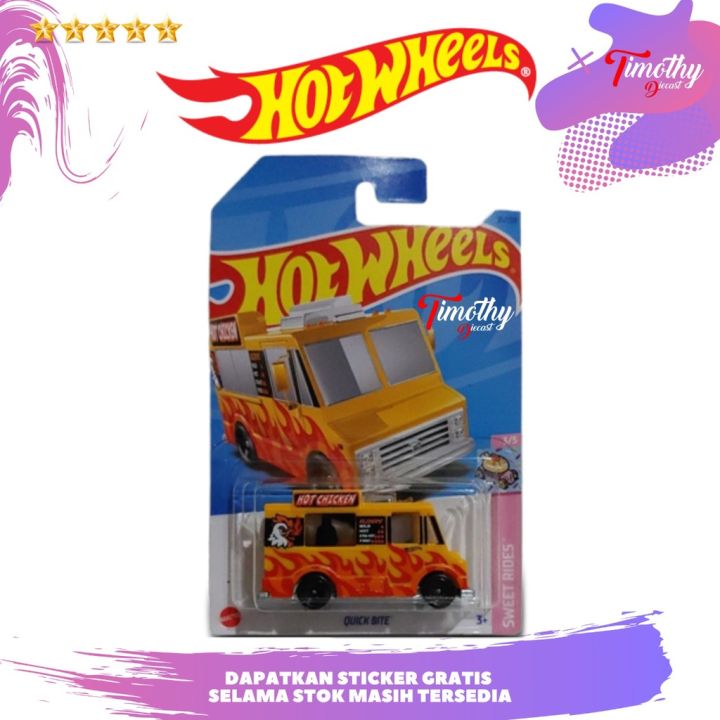 Hot Wheels Quick Bite Kuning Hot Chicken Tampo Api Sweet Rides | Lazada Indonesia