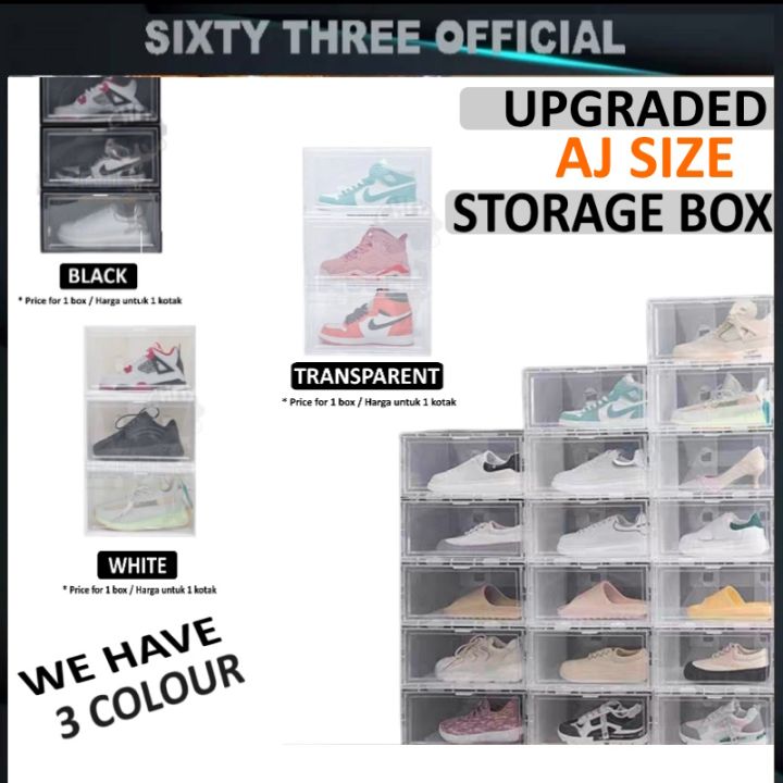 【MSIA STOCK】Large Stackable Interlock Side Open Side View Shoe Box ...